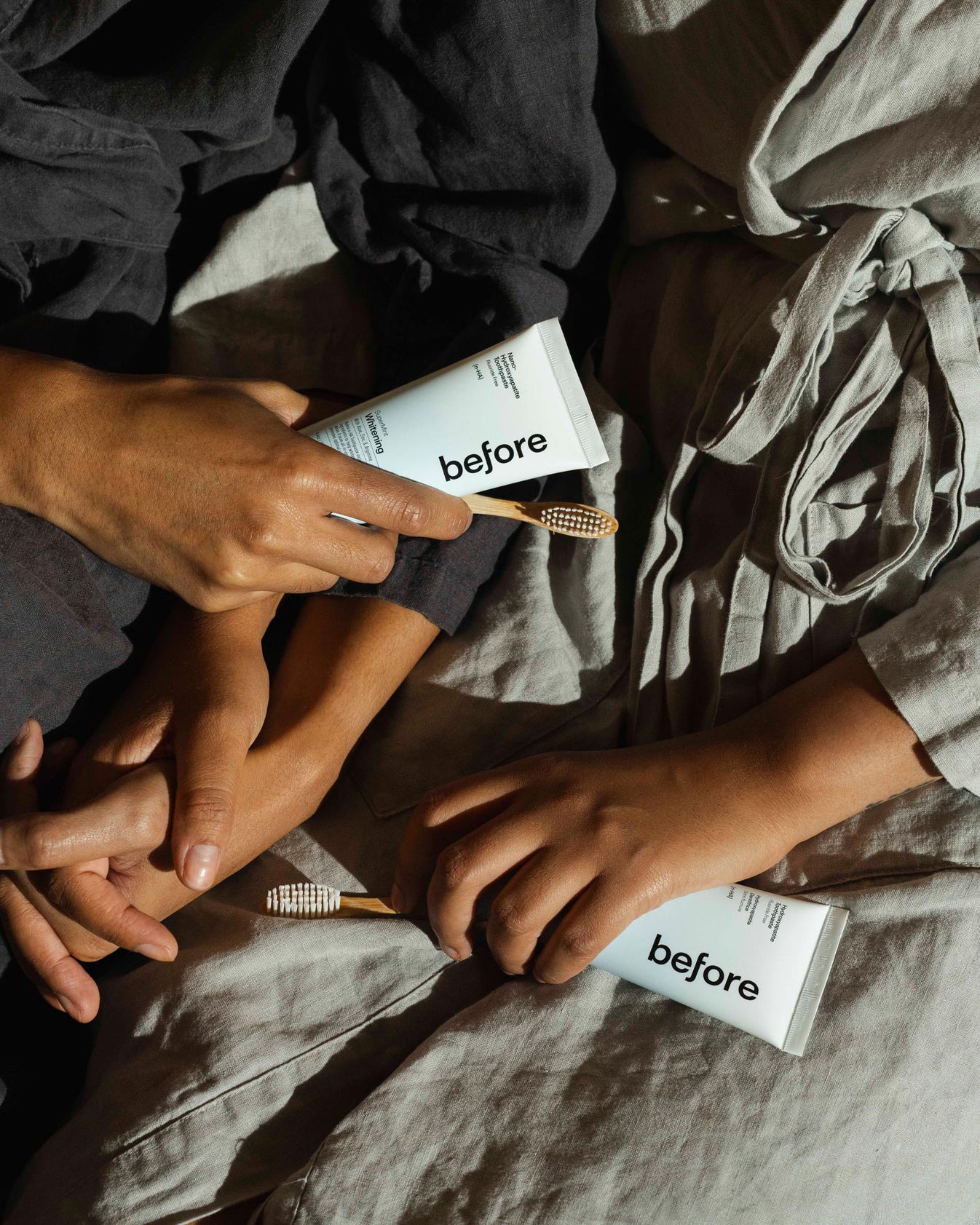 Nano-Hydroxyapatite Whitening Toothpaste – Before