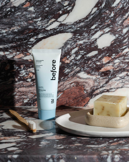 Nano-Hydroxyapatite Whitening Toothpaste – Before
