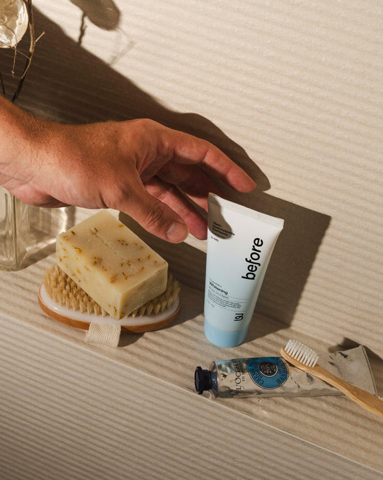 Nano-Hydroxyapatite Whitening Toothpaste – Before